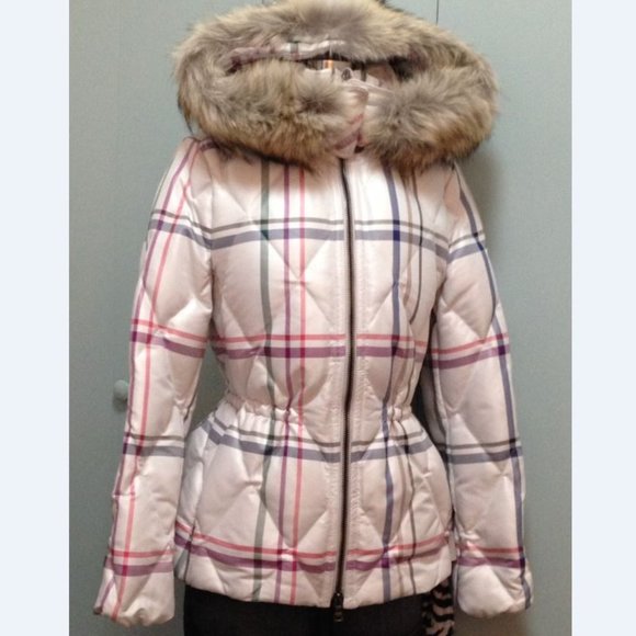 Coach | Jackets & Coats | Coach Tattersall Short Puffer Jacket Coat ...